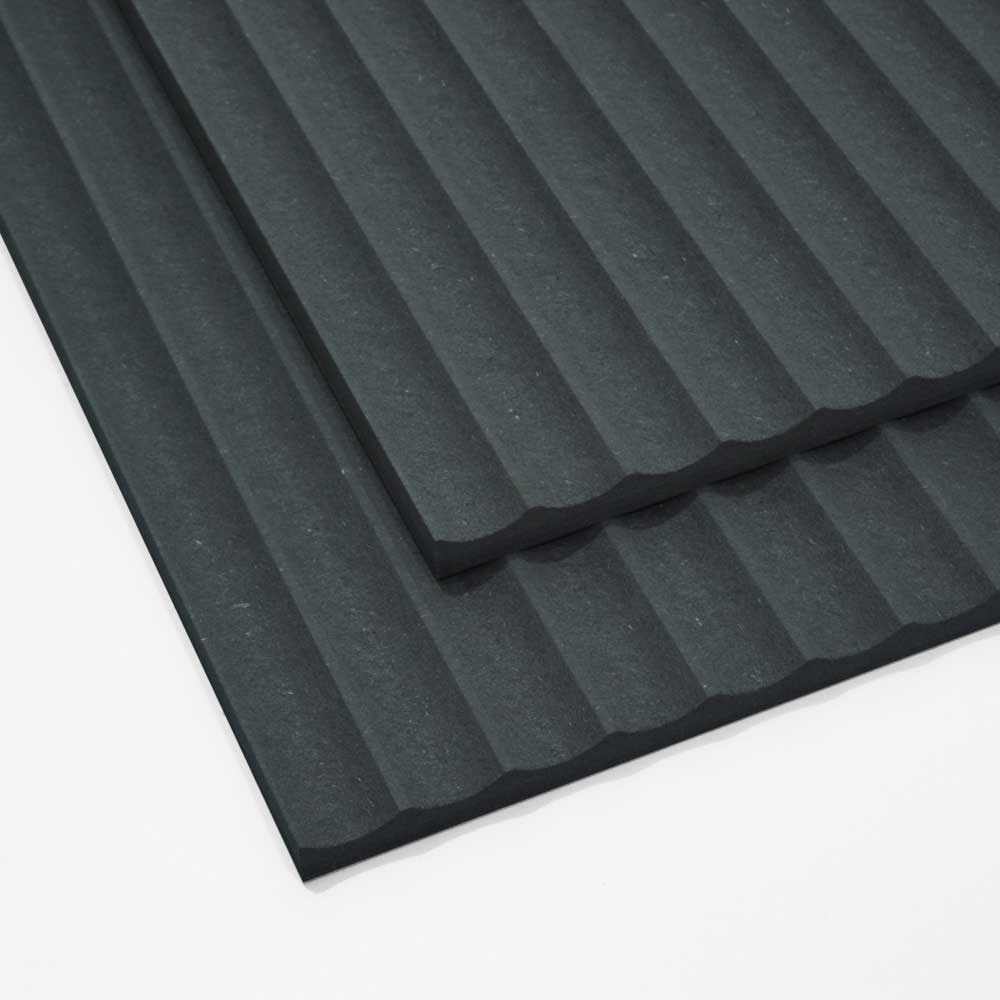 Black Dyed Mini Fluted MDF Panels - Order Online Today!