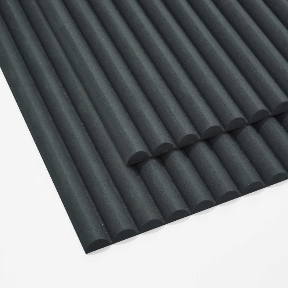 Black Dyed Mini Ribbed MDF Panels - Order Online Today!