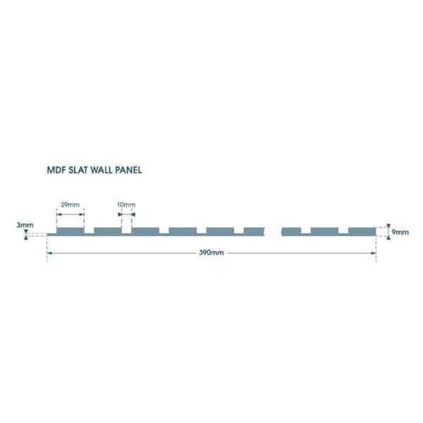 MDF Slat Wall Panelling - Moisture Resistant Slat Wall Panels