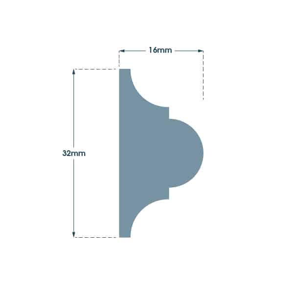 Astragal Wall Panel Moulding - MDF Mouldings