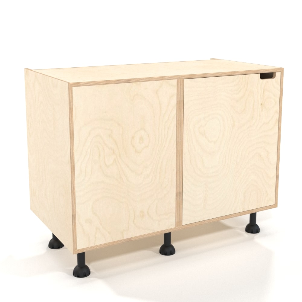 Birch Plywood Kitchen Corner Units