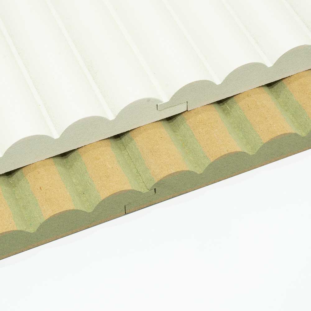 Standard Ribbed T&G MDF Panelling - Ribbed T&G Panelling