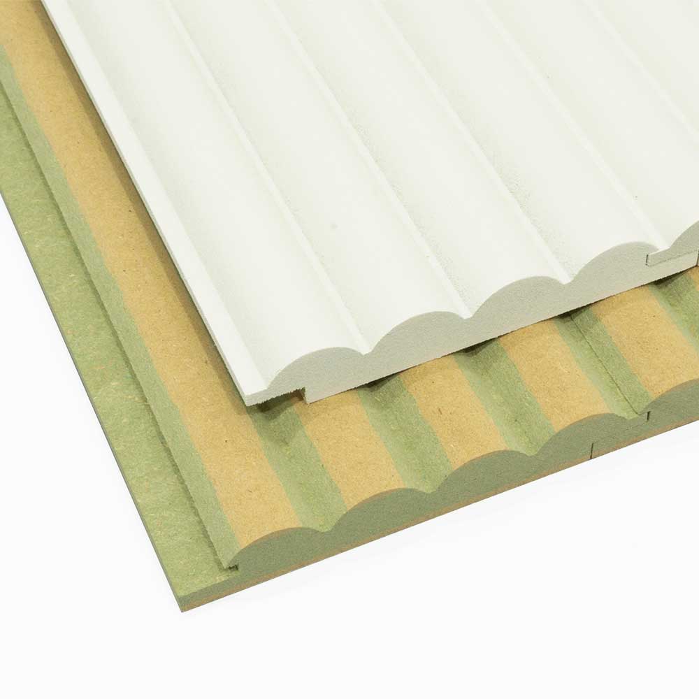 Standard Ribbed T&G MDF Panelling - Ribbed T&G Panelling
