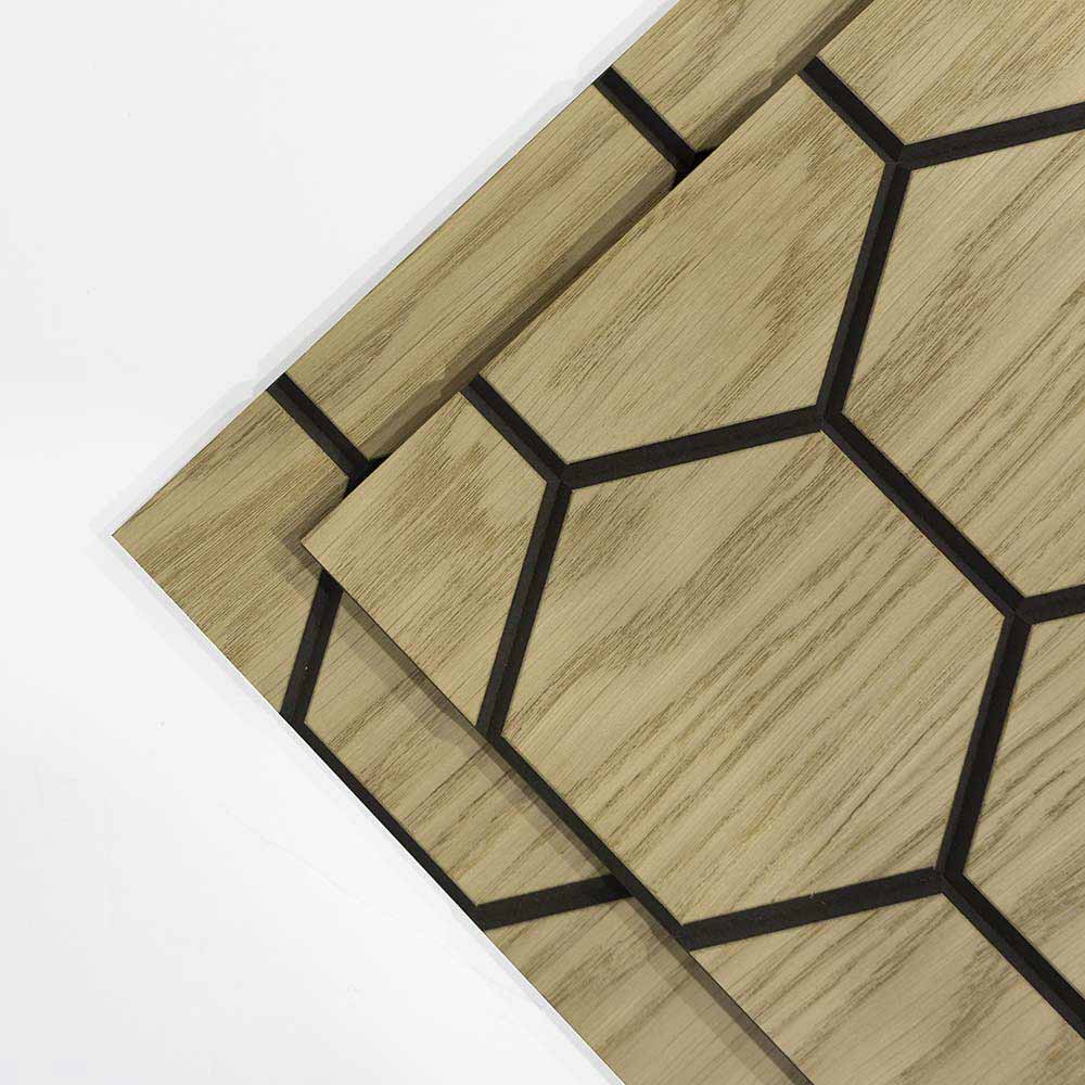 Small Hexagon Oak Veneer Faced Board - Order Online Today
