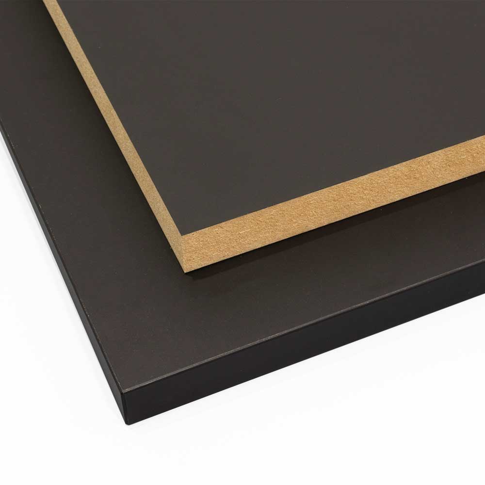 Matt Black Melamine Board - Cut to Size or Full Sheets