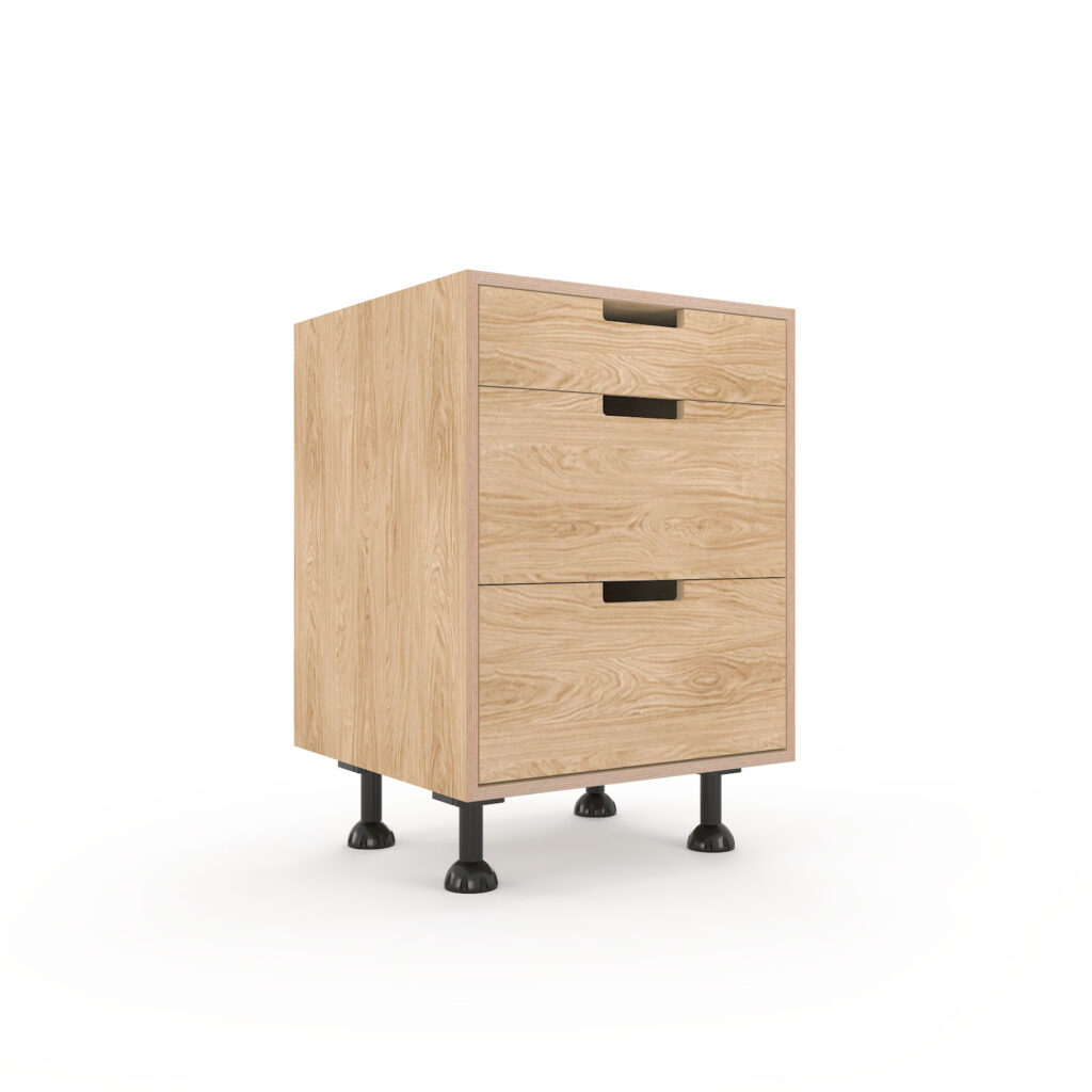 Oak Veneered Plywood Kitchen Drawer Units - Order Online